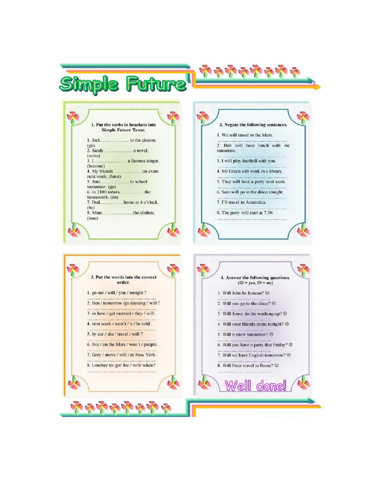 Simple Future and Future Continuous | PDF