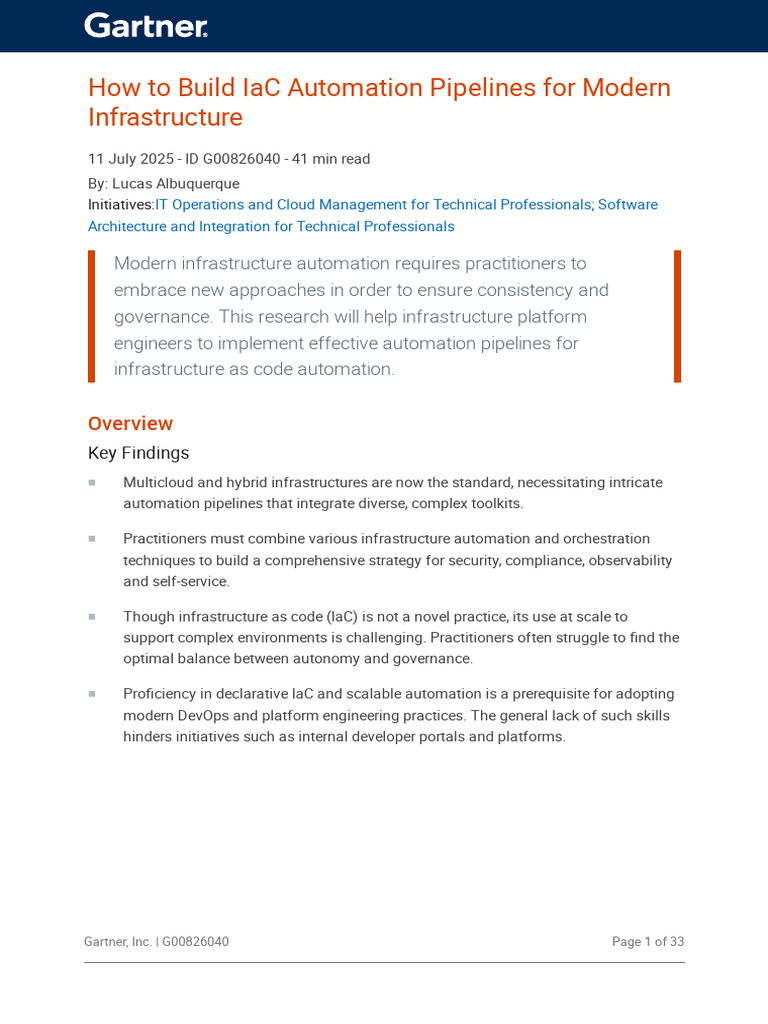 Building Effective IaC Automation Pipelines | PDF | Software ...