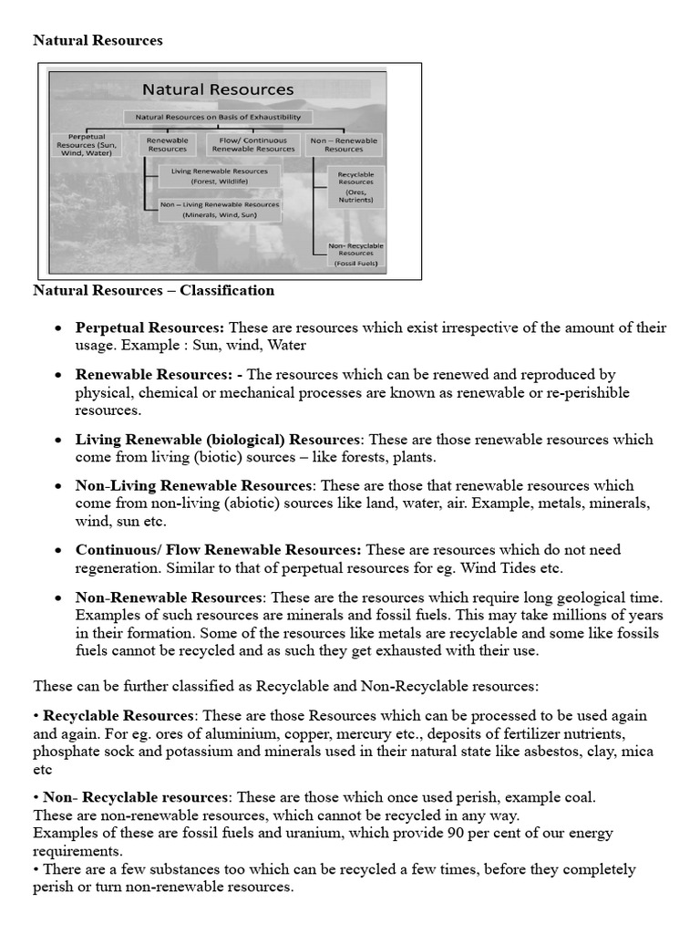 Unit 2 Natural Resources | PDF | Water | Soil