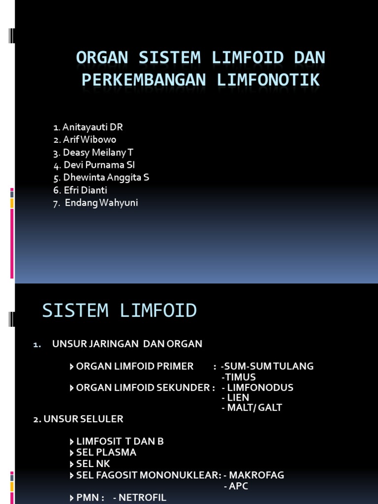 Struktur dan Fungsi Sistem Limfoid | PDF