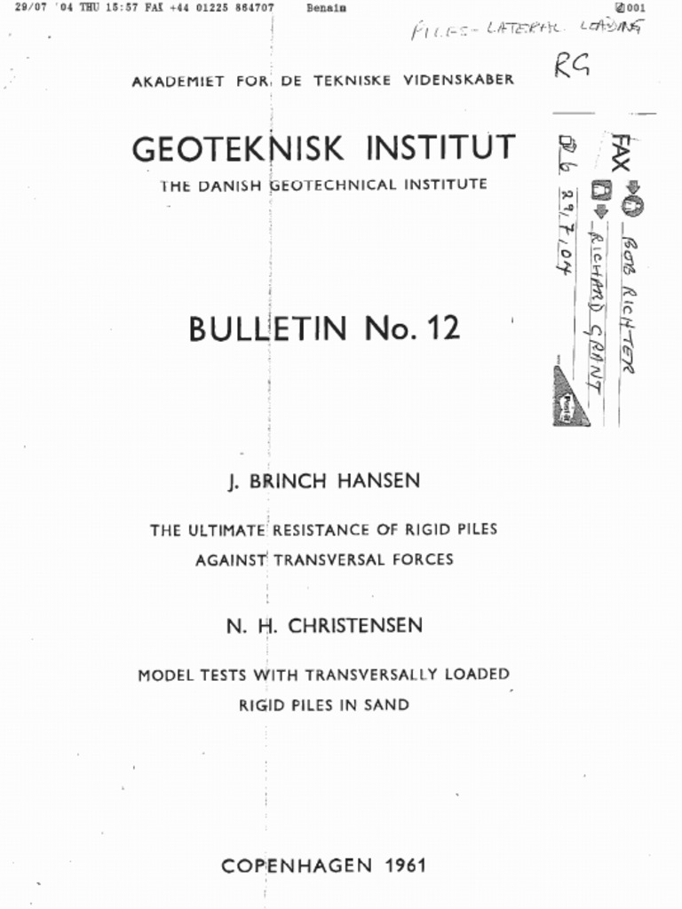 Brinch Hansen The Ultimate Resistance of Rigid Piles Against ...