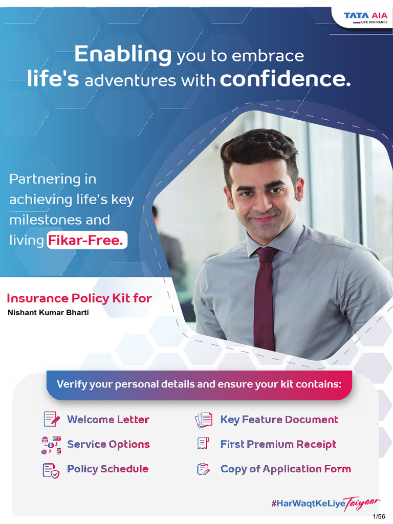 Tata AIA Insurance Policy Document | PDF | Insurance | Life Insurance