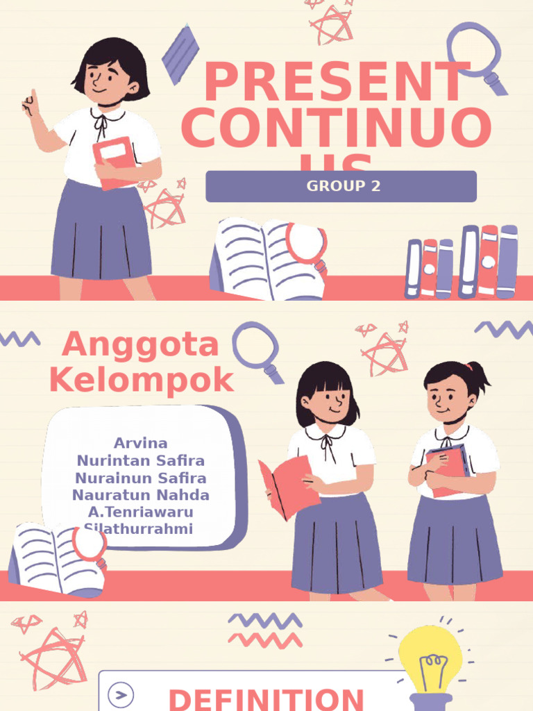 Present Continuous KLP 2 | PDF