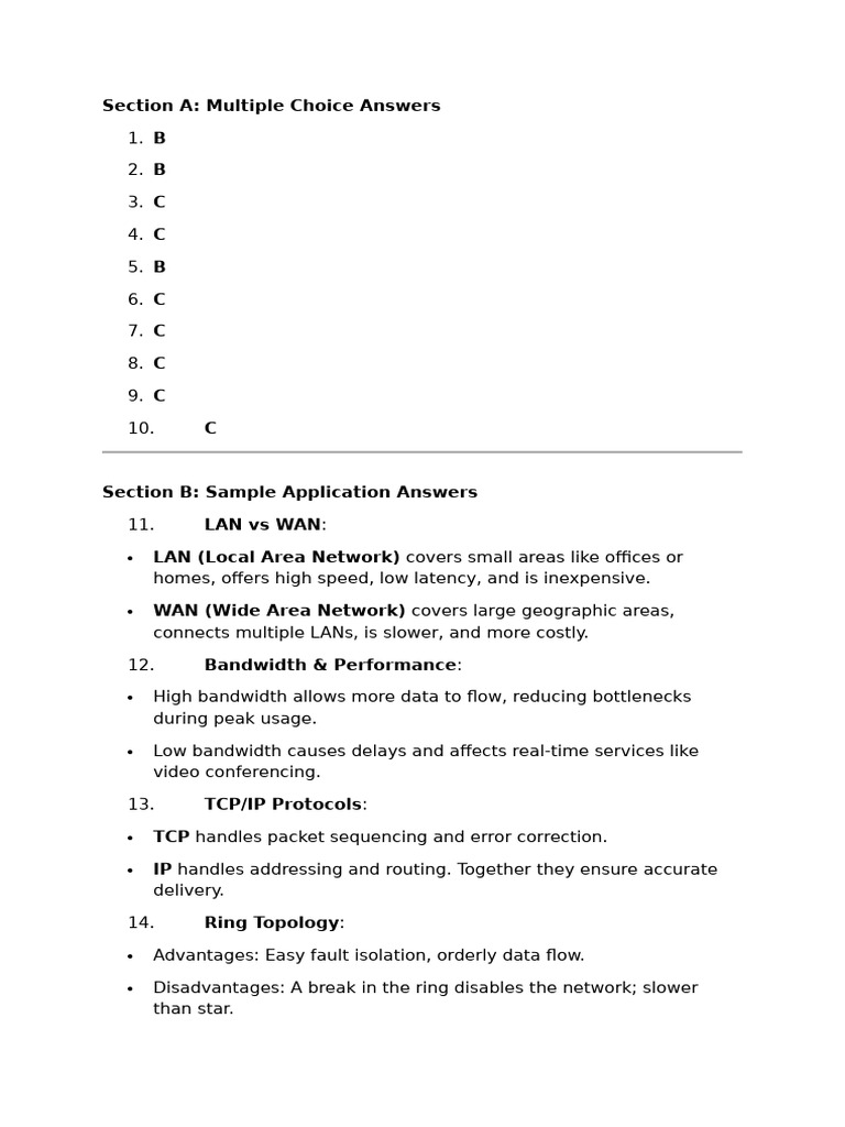 Networking Principles and Protocols Test | PDF | Computer Network ...