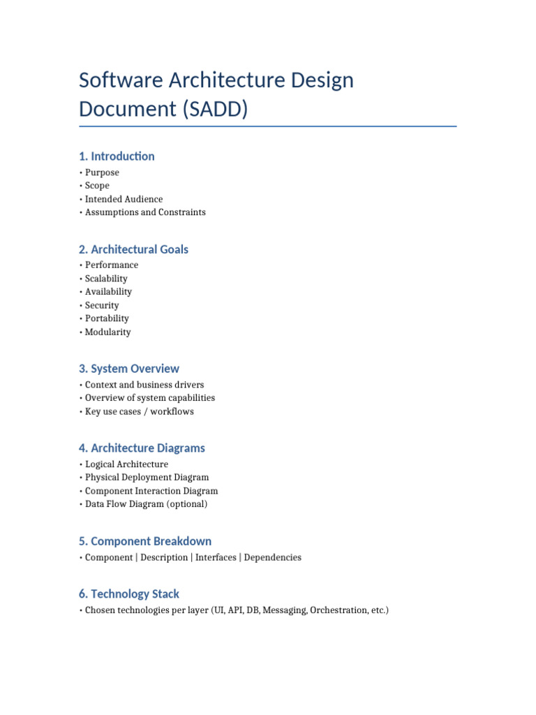 Software Architecture Design Overview | PDF