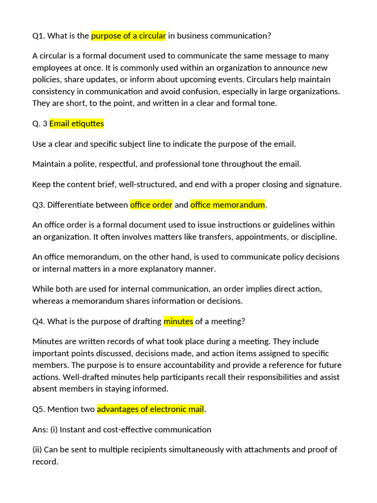 Business Communication Essentials Guide | PDF | Memorandum | Communication