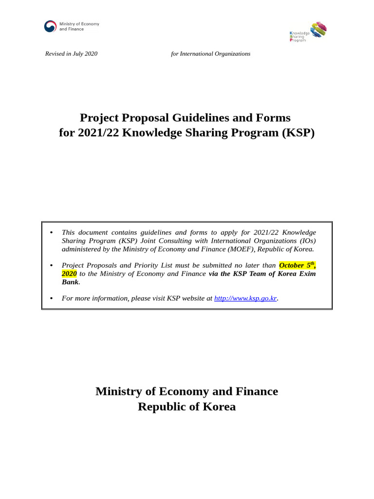 Attachment1 - Guidelines For 2021-22 KSP Joint Consultation | PDF ...