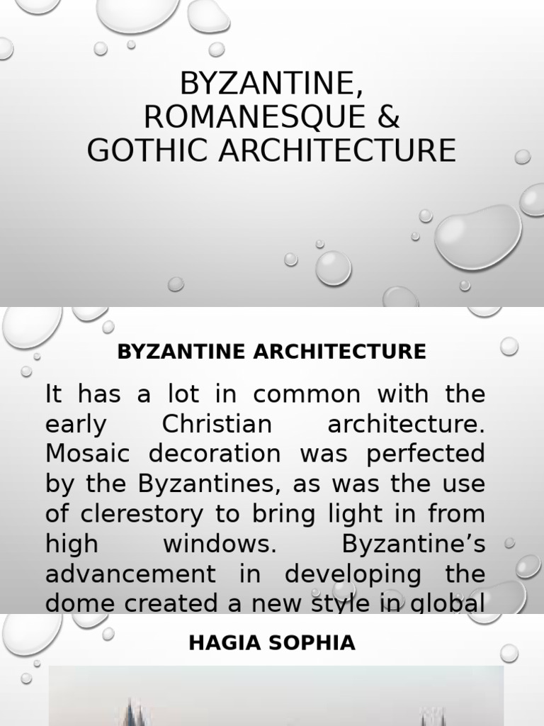 Byzantine Romanesque Gothic Architecture q1 | PDF | Gothic Architecture ...