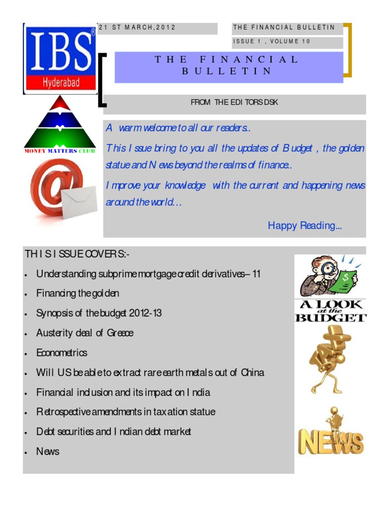 The Financial Bulletin: Happy Reading.. | PDF | Corporate Bond | Bonds ...