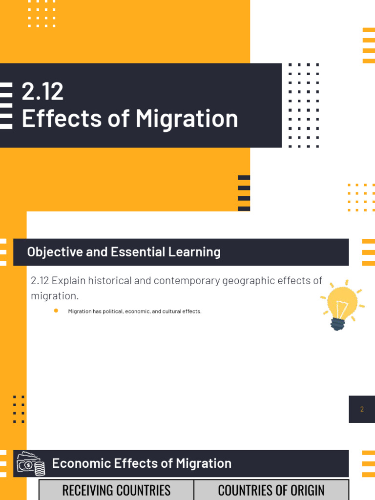 Effects of Migration: Economic, Social, Political | PDF | Immigration ...