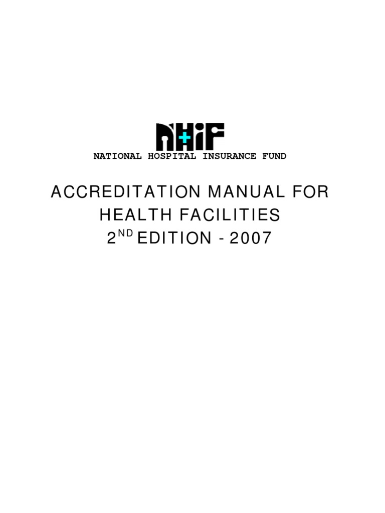 NHIF Accreditation Manual for Hospitals | PDF | Physical Therapy ...