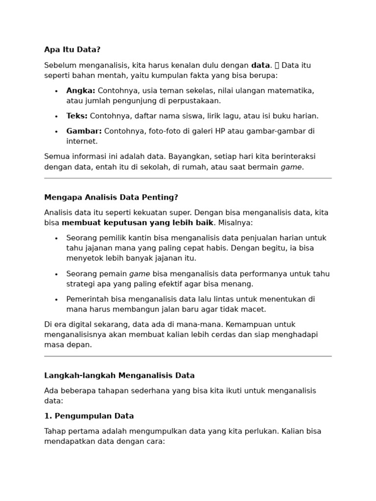 Materi Analisis Data | PDF