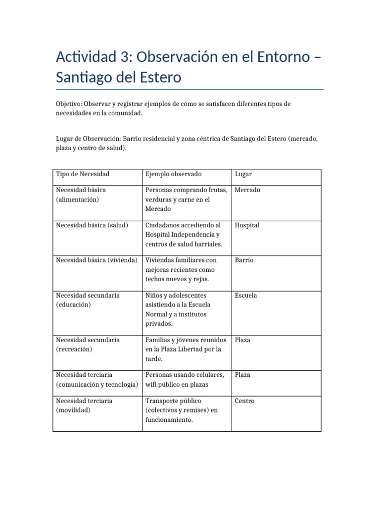 Actividad 3 Observacion SDE | PDF