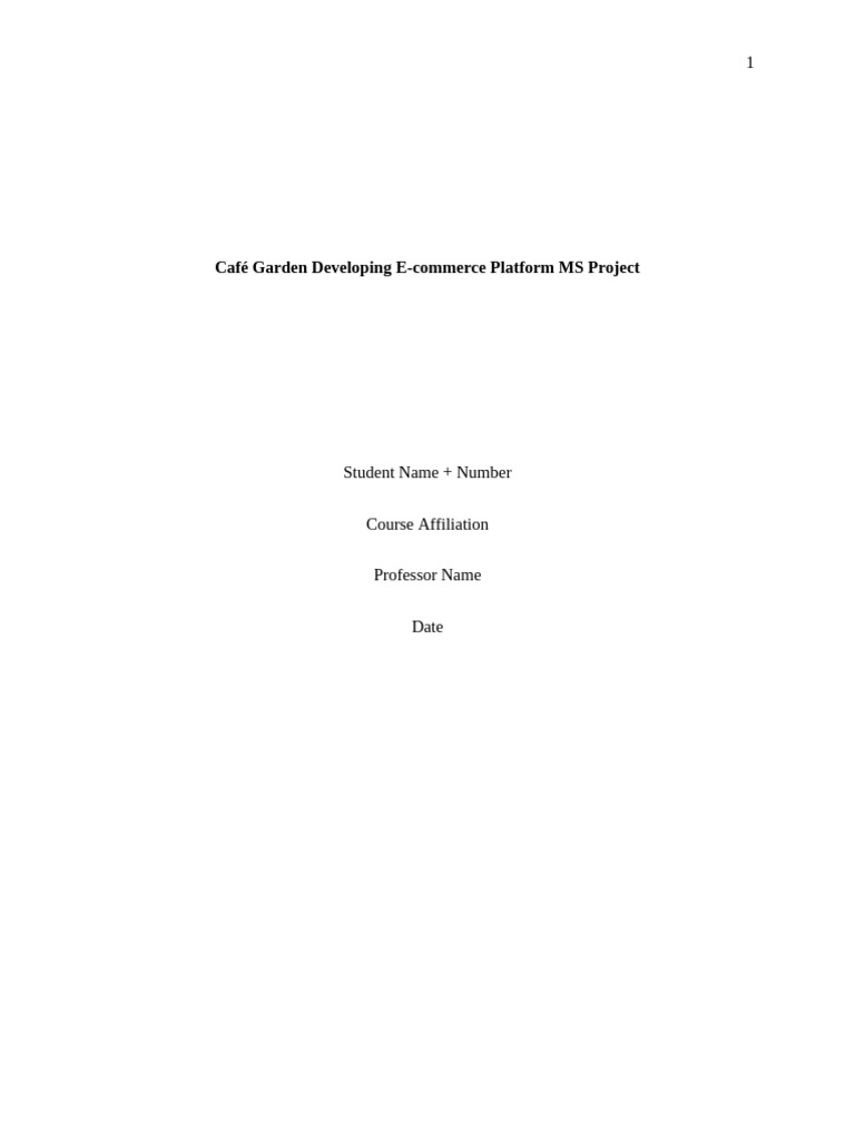 E-Commerce Platform Project | PDF | Computing | Information Technology