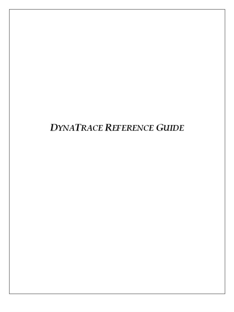 Dynatrace | PDF | Oracle Database | Java (Programming Language)