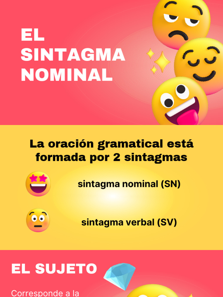 Sintagma Nominal: Definición y Ejemplos | PDF