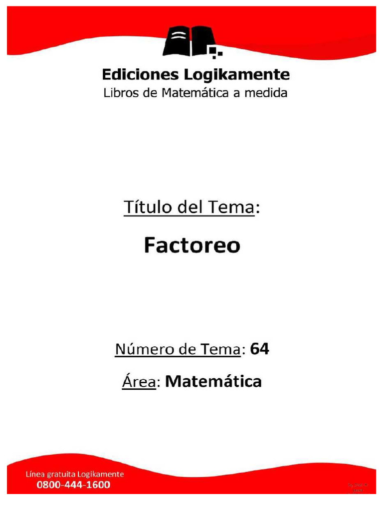 Qdoc - Tips 641 Factoreo Logikamente | PDF
