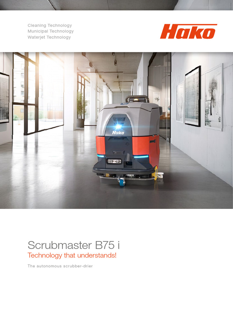 Hako Scrubmaster B75 I With Dockingstation en | PDF | Lidar | Water