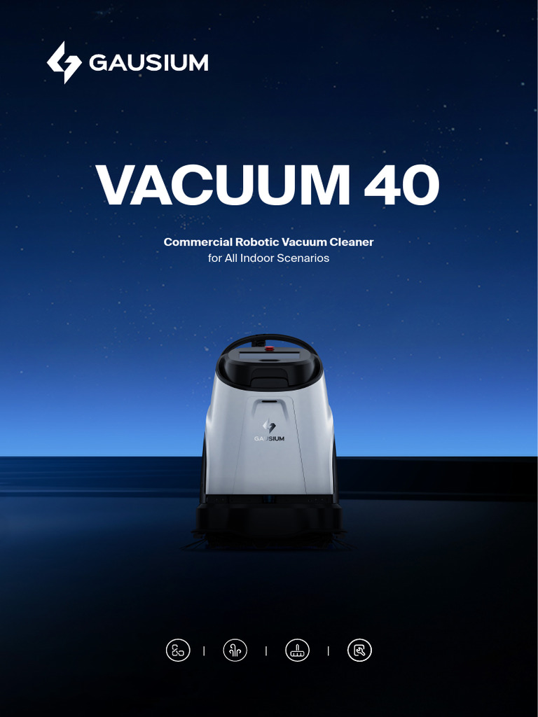 VACUUM 40: 3-in-1 Robotic Cleaner | PDF | Vacuum Cleaner