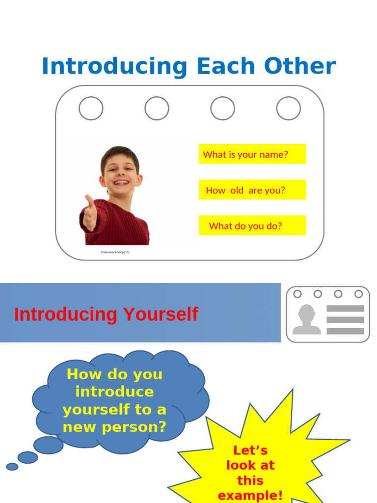 How to Introduce Yourself | PDF