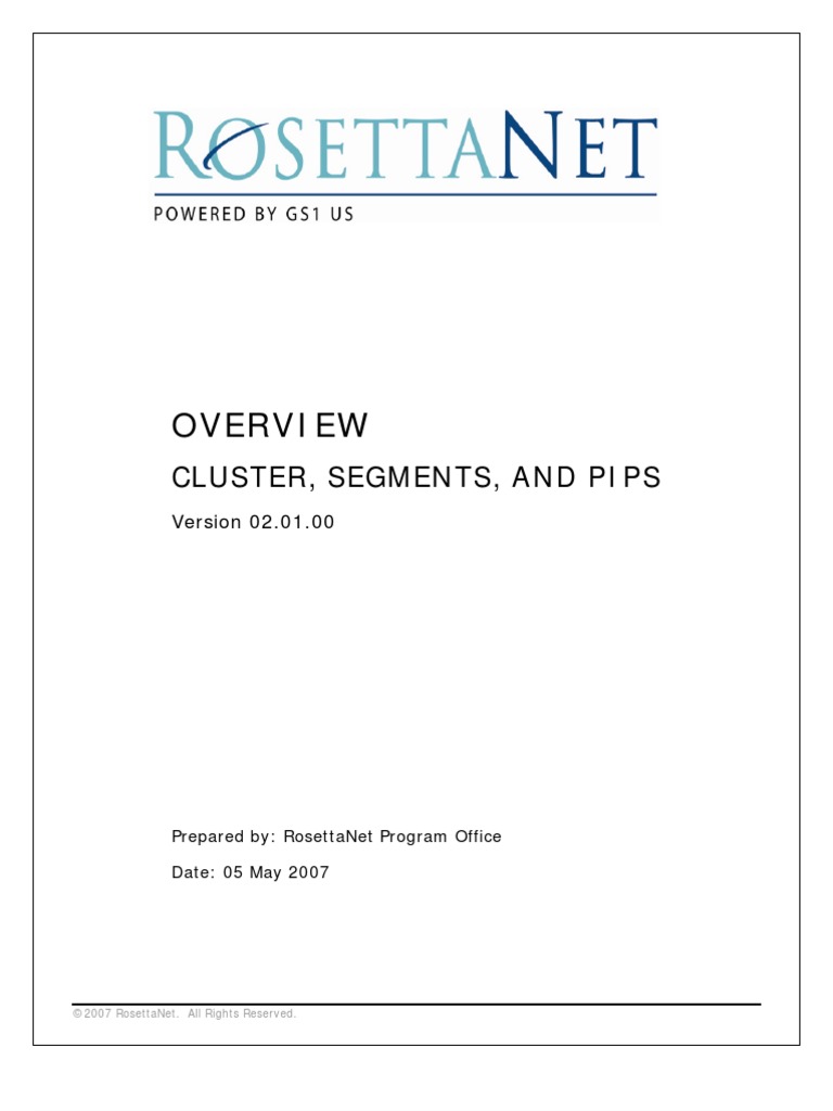 RosettaNet PIPs | PDF | Xml | Xml Schema