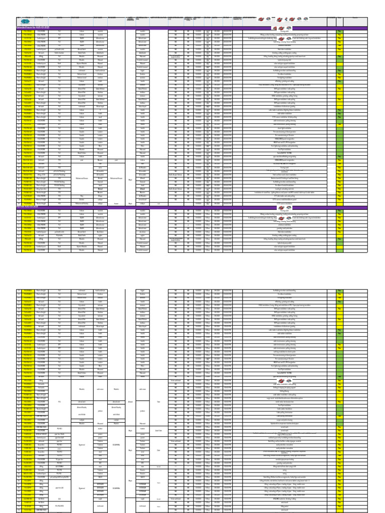 Extended Work Schedule for August 2025 | PDF | Building Engineering