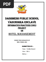 IP Project Class 12 Hotel Management CBSE | PDF | Comma Separated ...