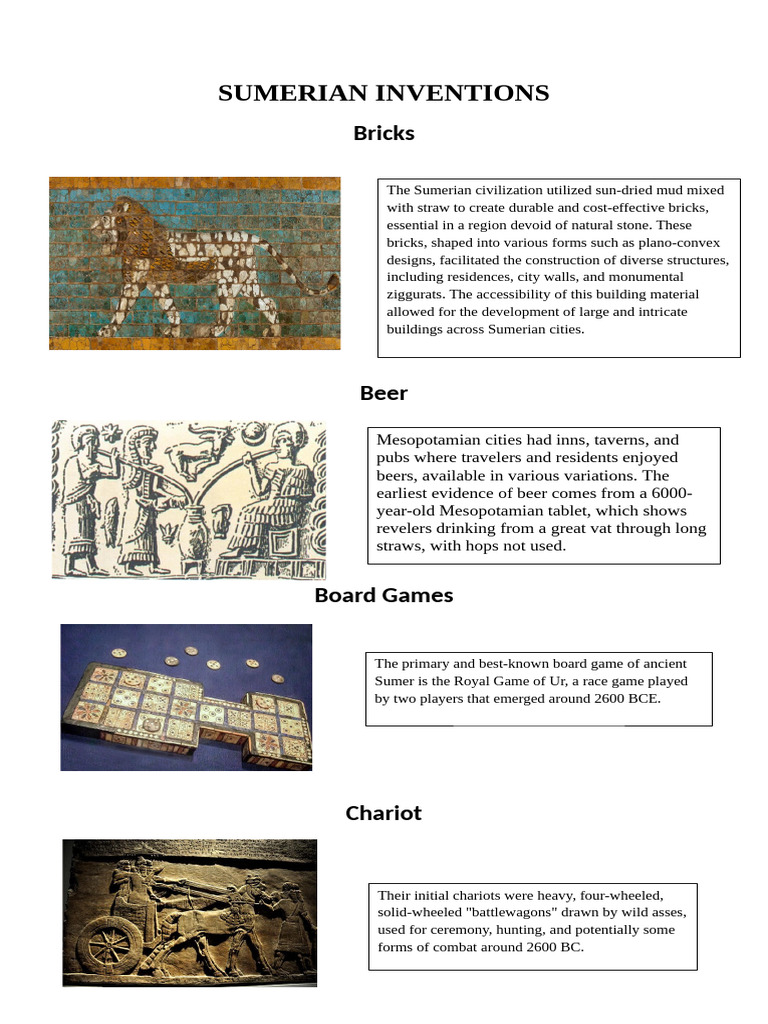 Civilization Inventions | PDF | Ancient Egypt | Sumer