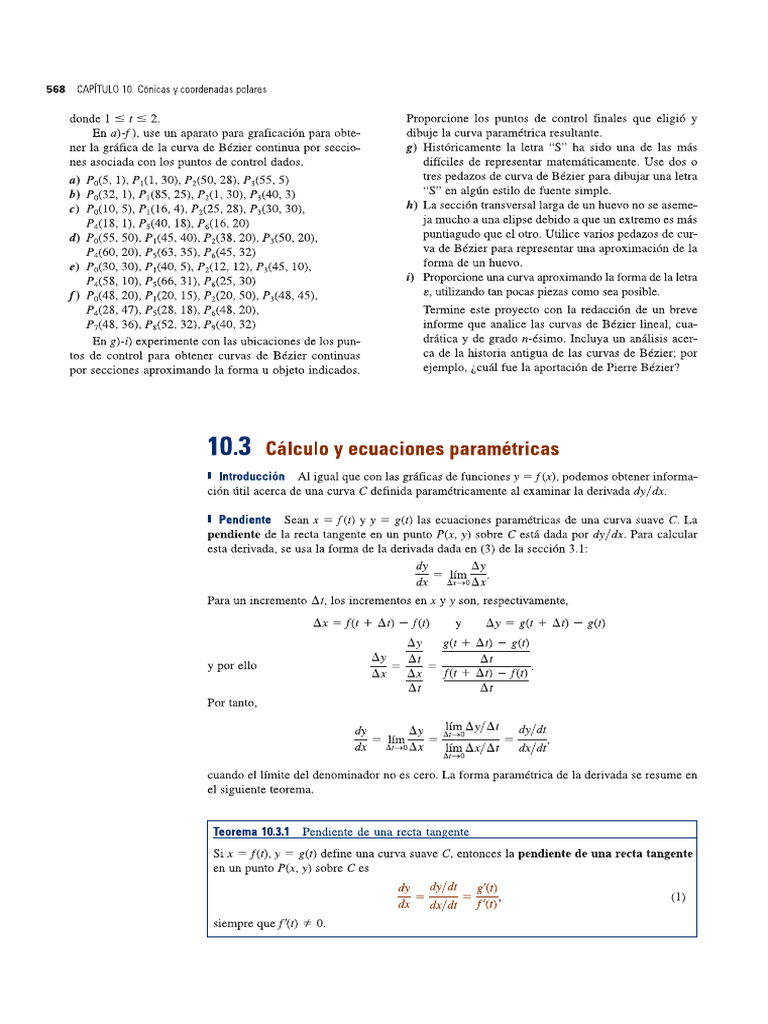 Ecuaciones Paramétricas | PDF