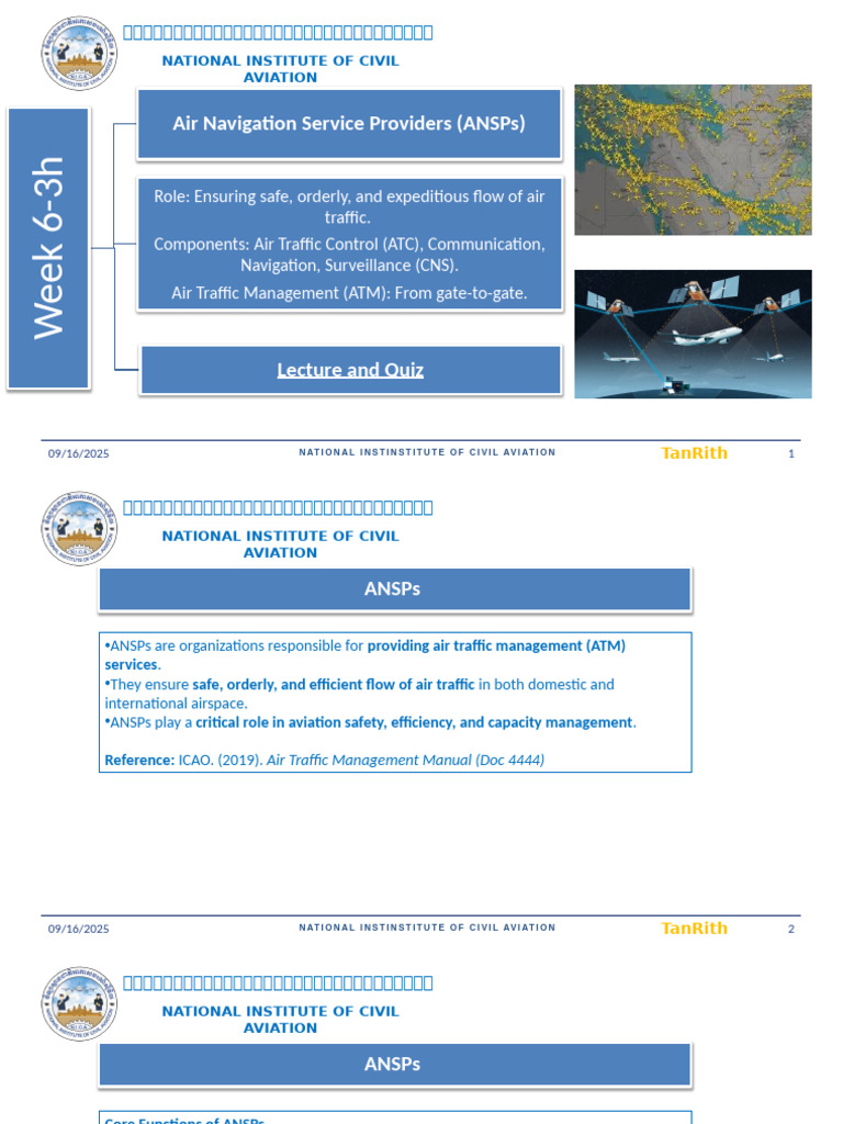 Understanding ANSPs in Aviation | PDF | Air Traffic Control | Aeronautics