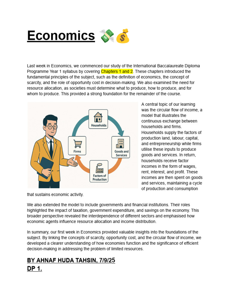 Introduction to Economics Concepts | PDF | Economics | Income
