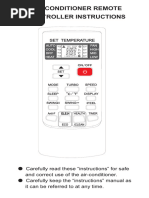 Haier AC Remote Control Manual | PDF | Air Conditioning | Machines