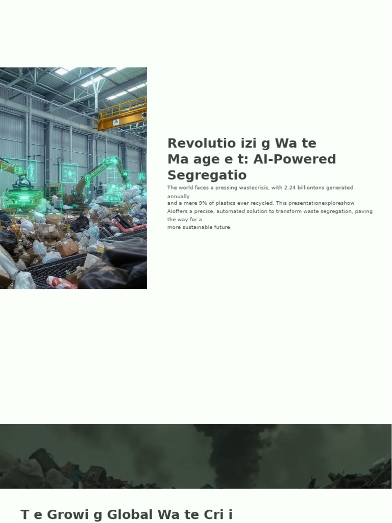 AI Waste Segregation Solutions Explained | PDF | Waste | Recycling