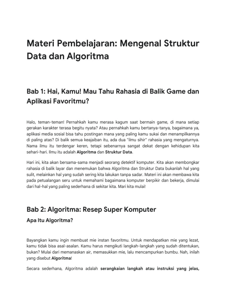 Struktur Data Dan Algoritma SMP | PDF