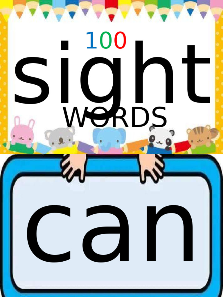 100 Sight Words | PDF