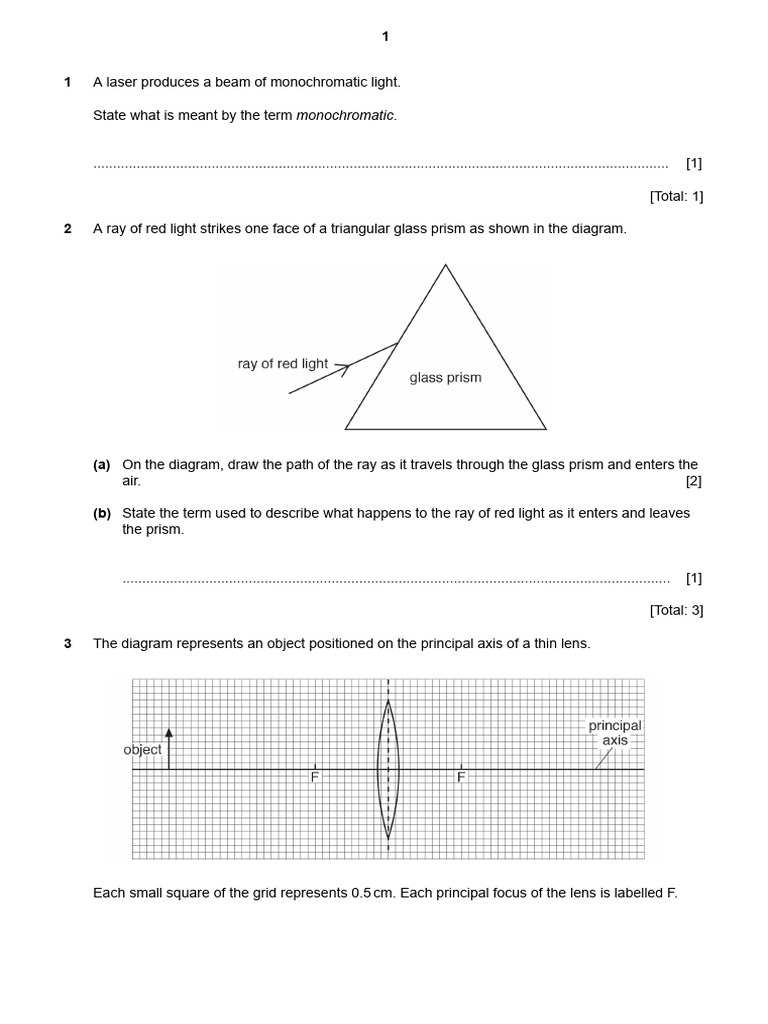 4.practice Problem - Dispersion of Light | PDF