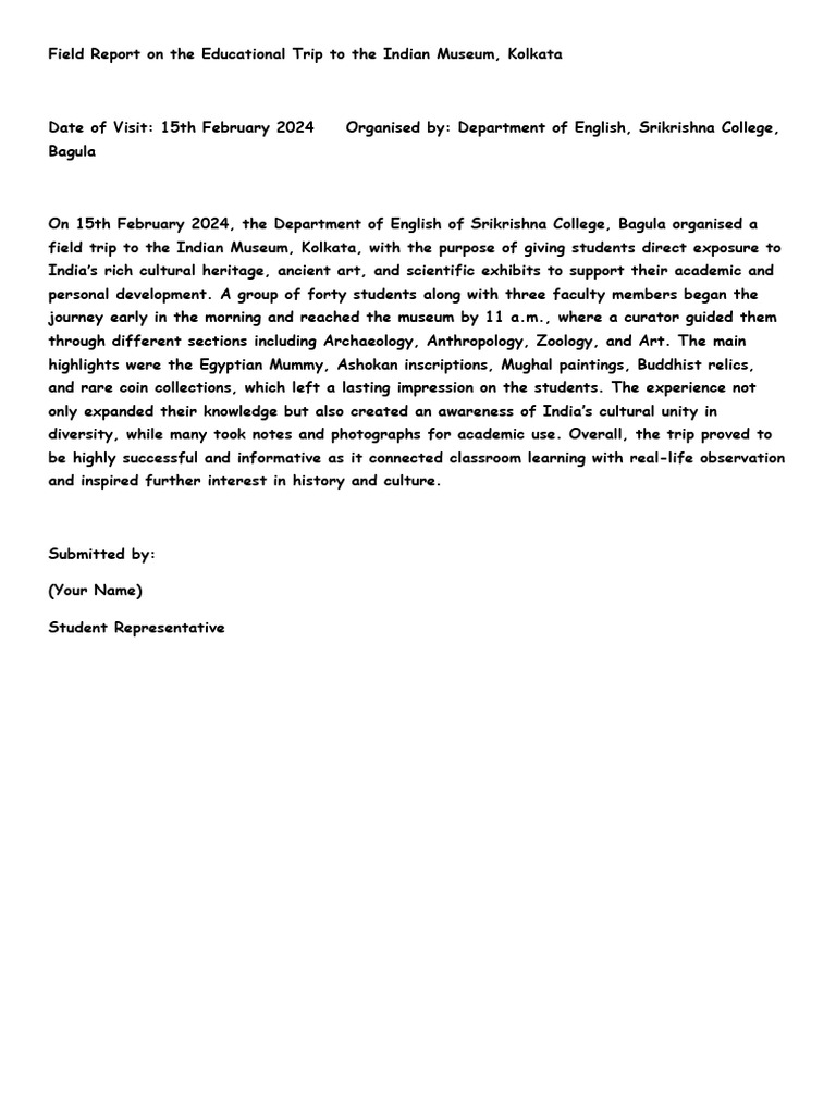 Field Report on-WPS Office | PDF
