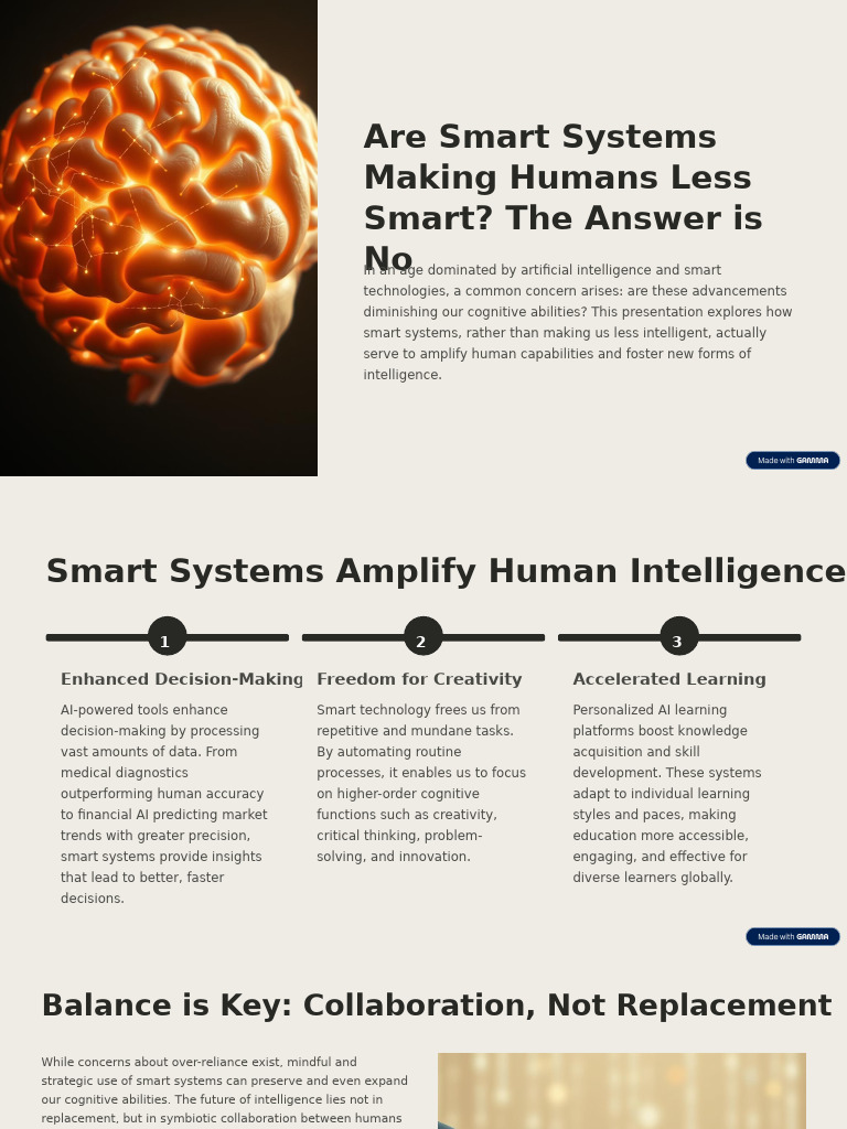 Smart Systems Enhance Human Intelligence | PDF