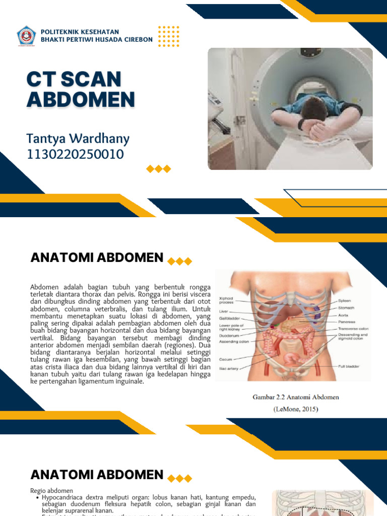 CT Scan Abdomen Non Kontras Tantya | PDF