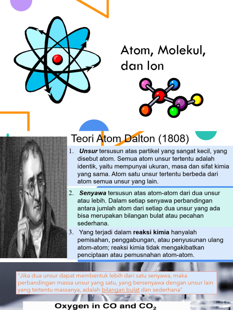 Atom, Molekul, dan Ion dalam Kimia | PDF