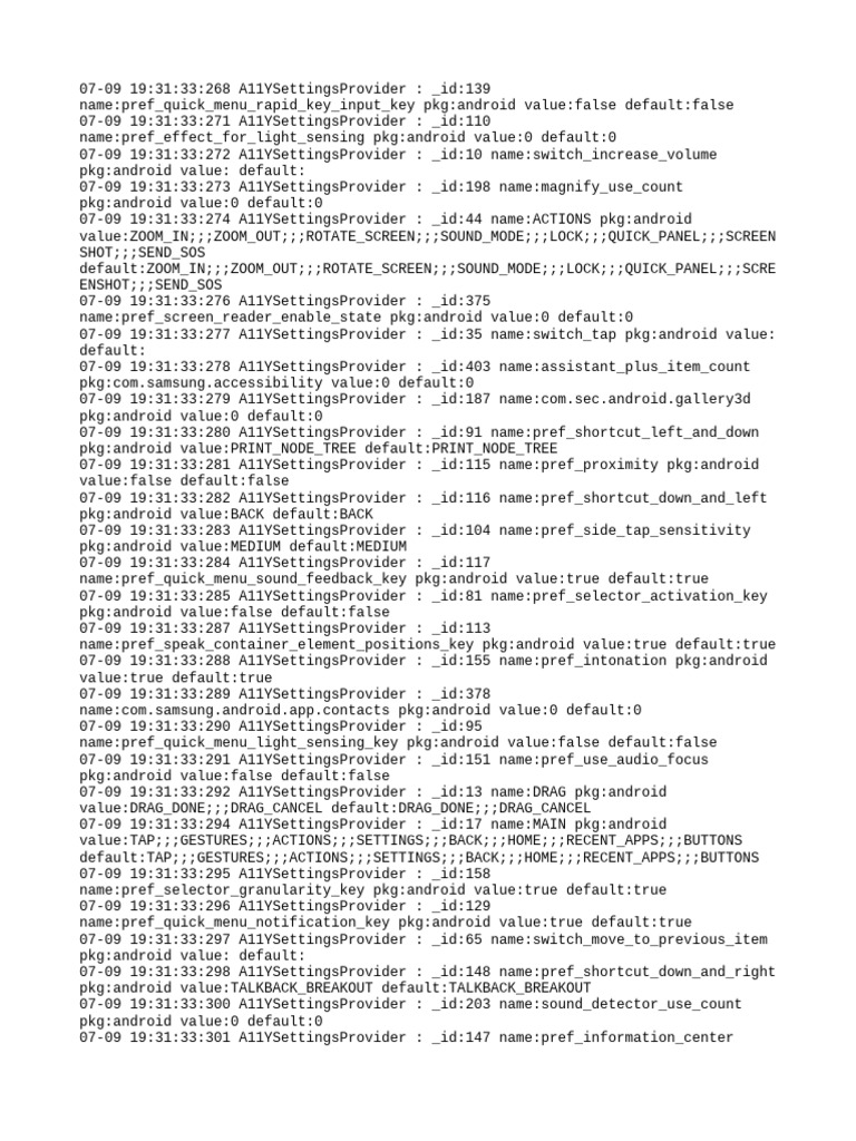 A11yprovider Log | PDF | System Software | Operating System Families