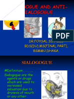 Sialogogues and Anti-sialogogues Overview | PDF | Saliva | Medicine