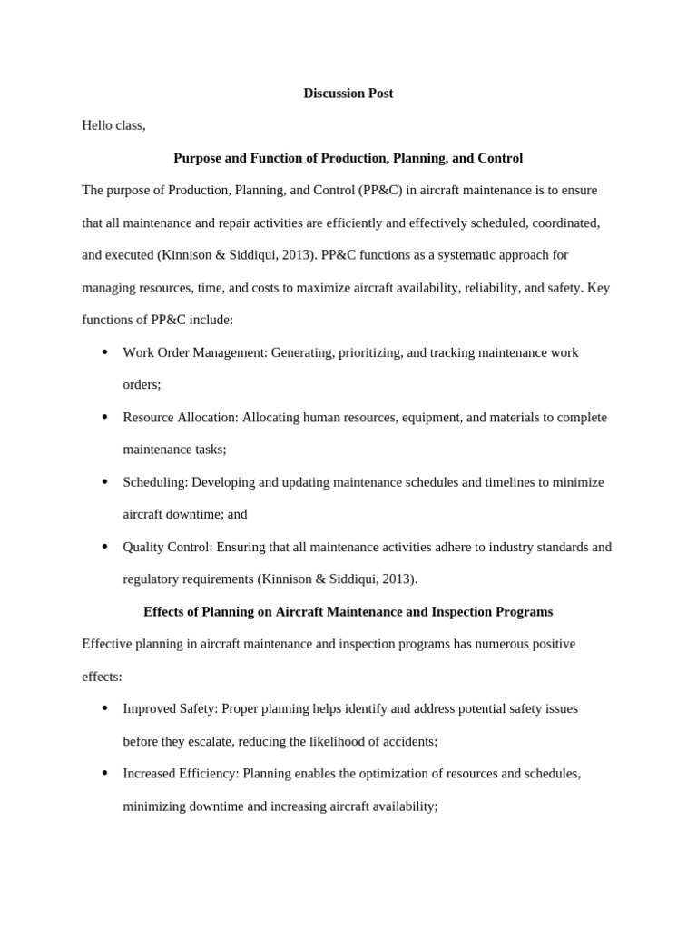 Aircraft Maintenance Planning Essentials | PDF | Policy | Federal ...