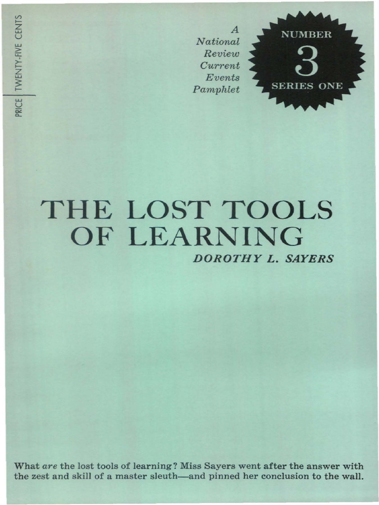 Sayers on Educational Tools | PDF