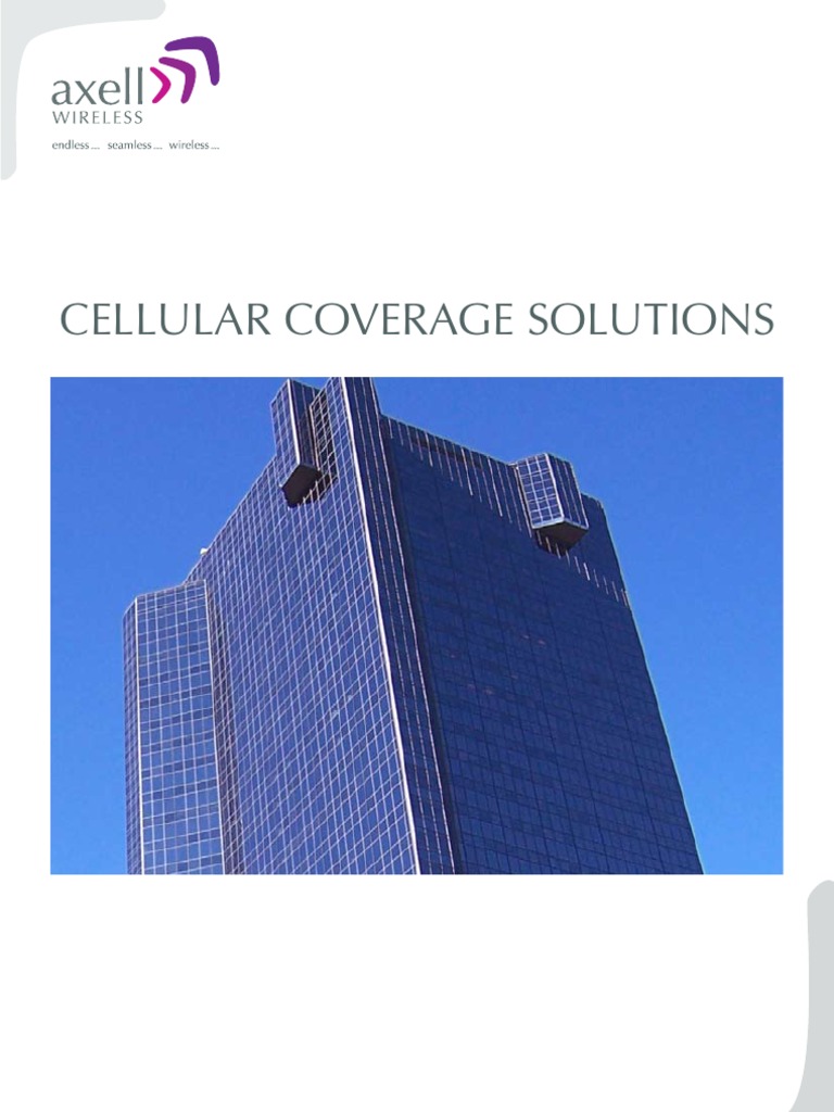 Axell Wireless Cellular Coverage Solutions Brochure | PDF | Base ...