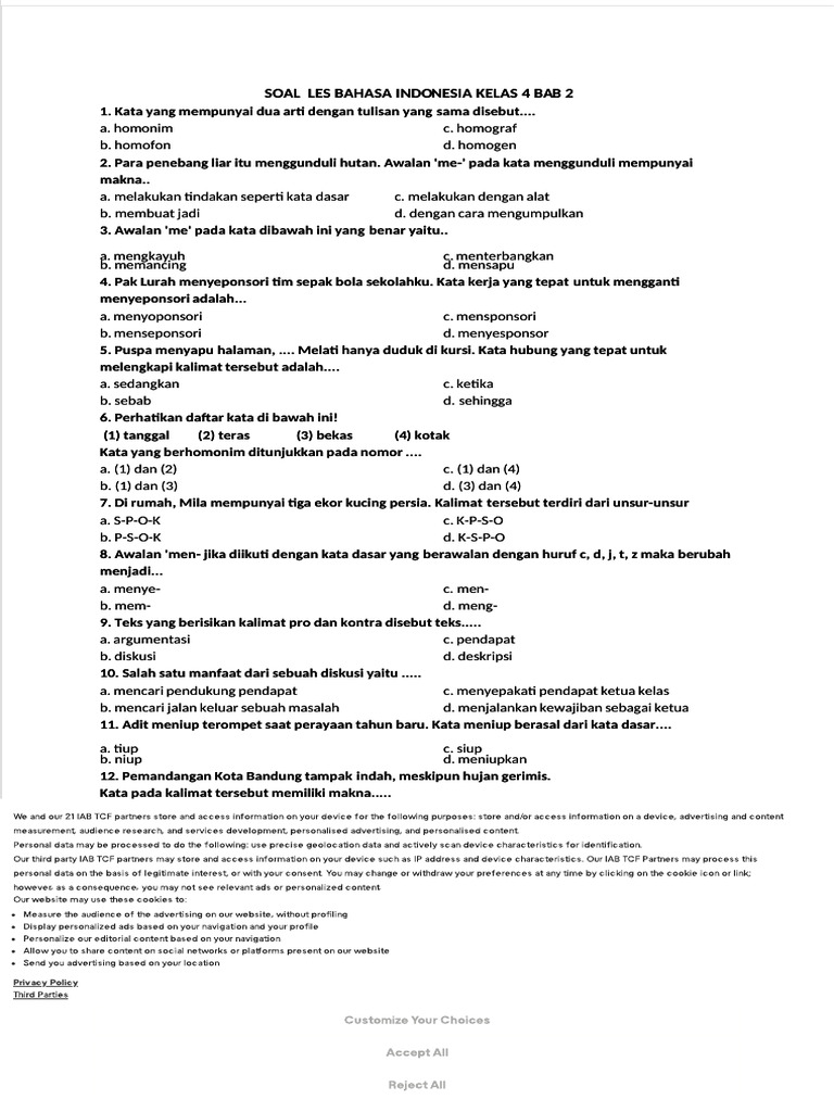PDF p Classtruncatedtext Module Lineclamped 85ulhh Style Max Lines5soal Les Bahasa Indonesia ...