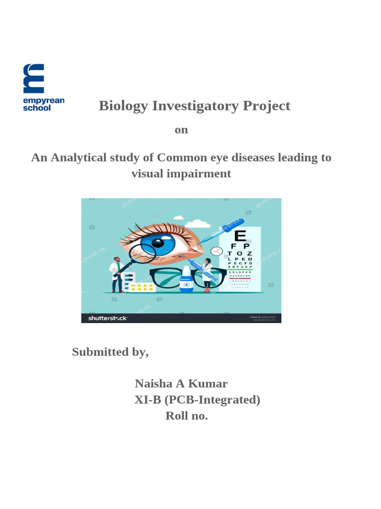 Biology Investigatory Project | PDF | Glaucoma | Myopia