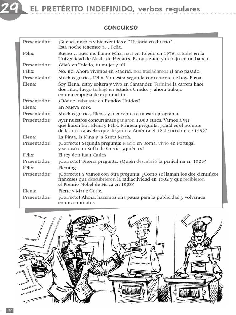 Práctica del Pretérito Indefinido | PDF