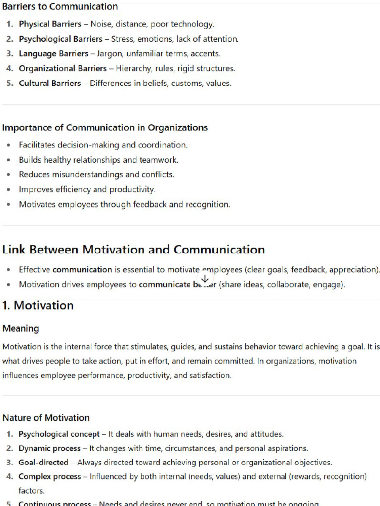 Motivation and Communication | PDF