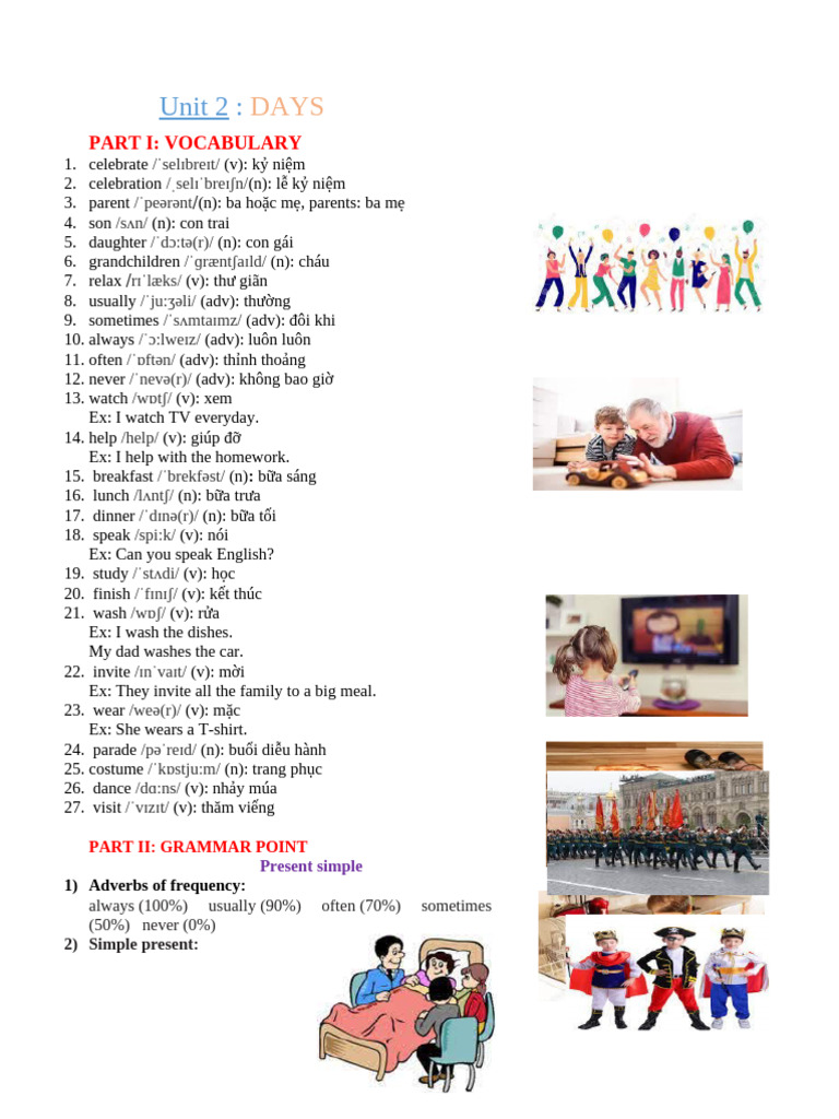 Unit 2 - Friends Plus 6 | PDF | Lunch